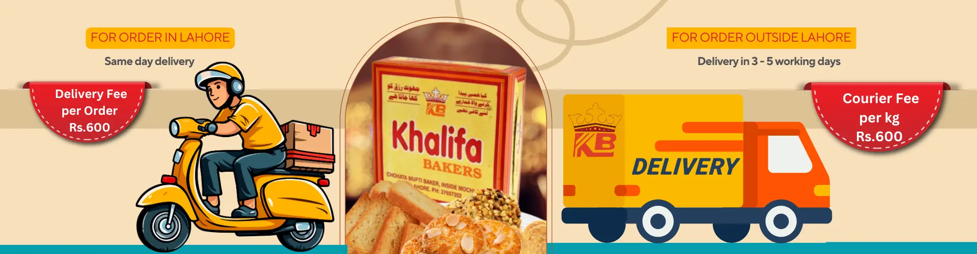 Shop the Authentic & Fresh Bakery Items | The Khalifa Baker